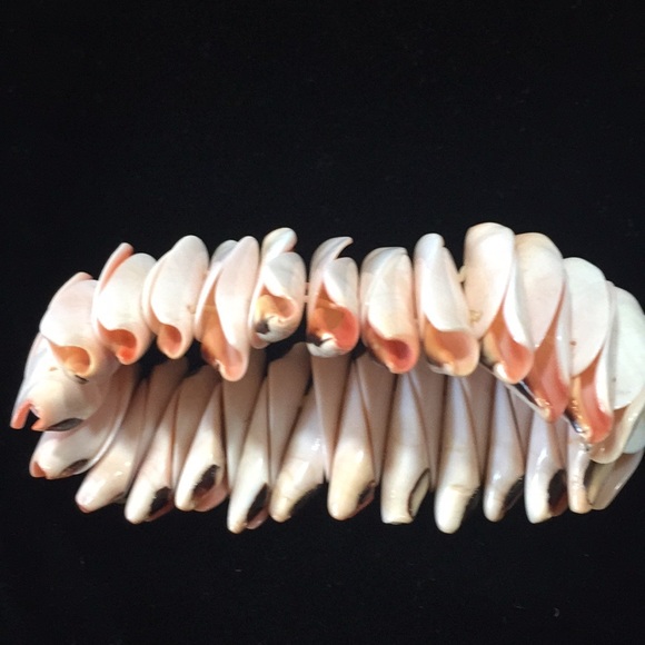 Jewelry | A Seashell Bracelet Beautiful Shells Elastic Band | Poshmark